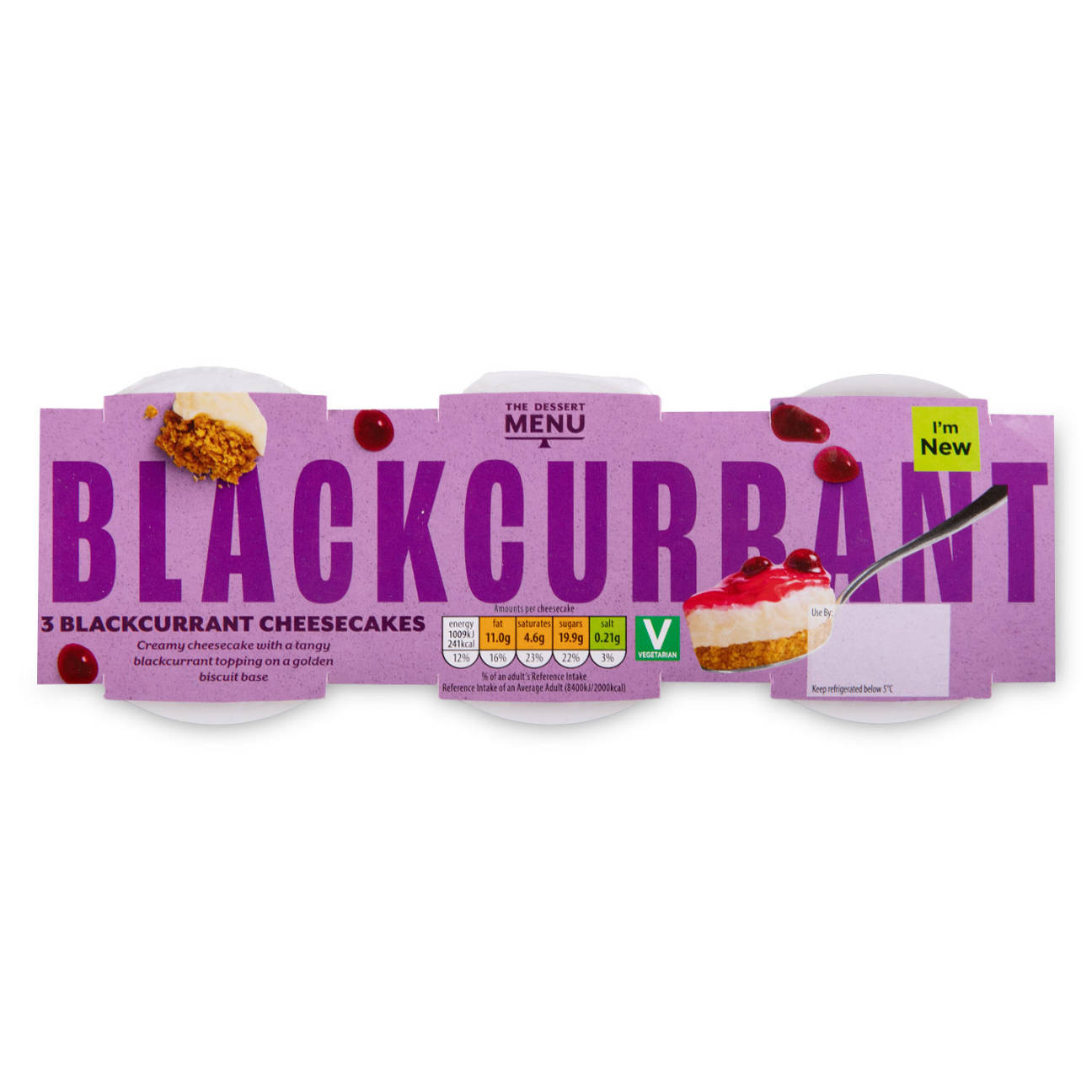 Blackcurrant Cheesecakes 3 Pack | ALDI IE